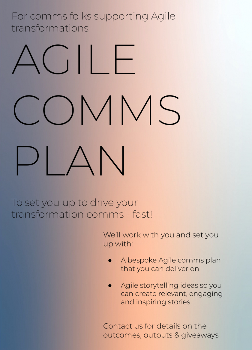 Comms Packages – The Agile Storytelling Company